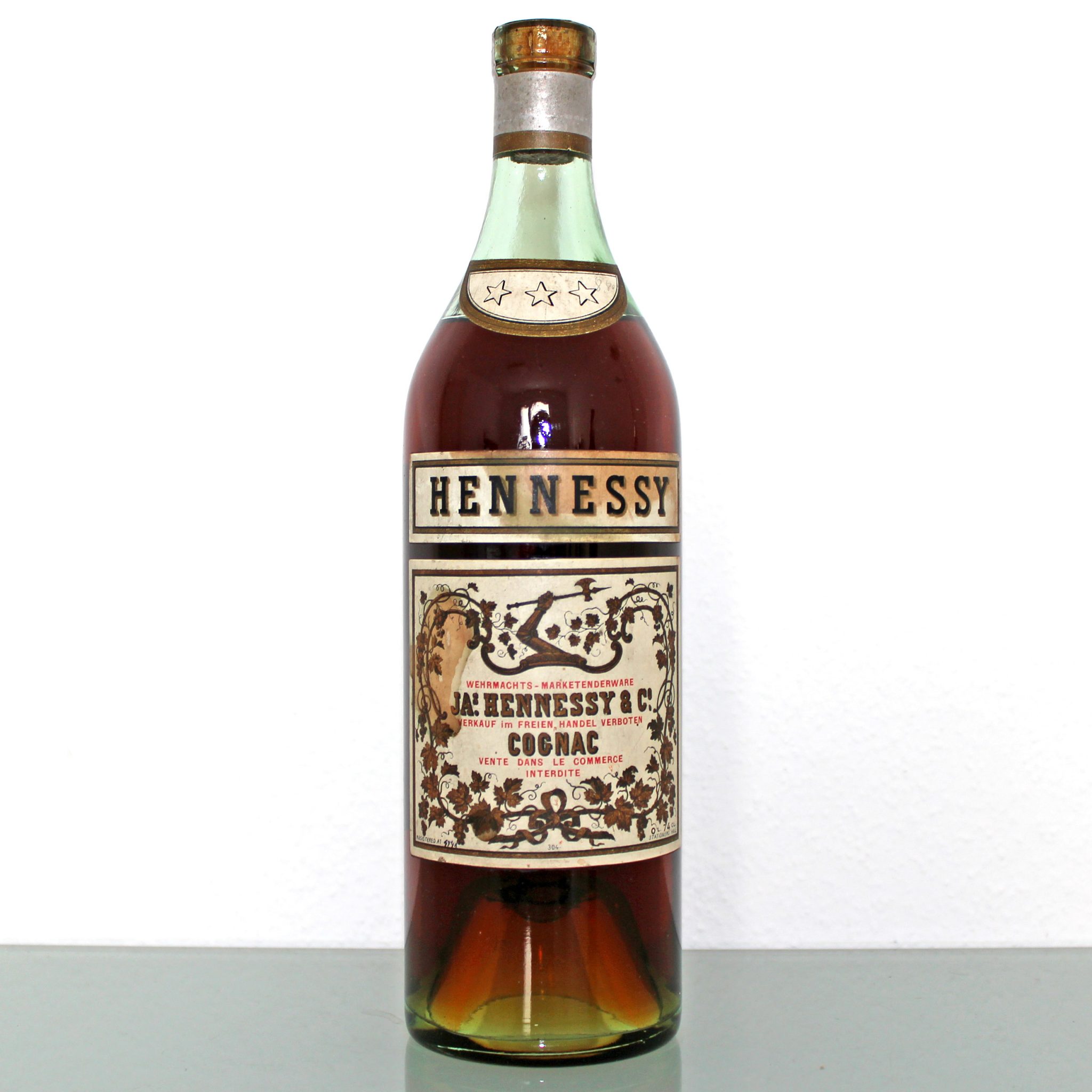 Hennessy 3 Star Cognac 1941 Wehrmacht | Spirituosen Ankauf